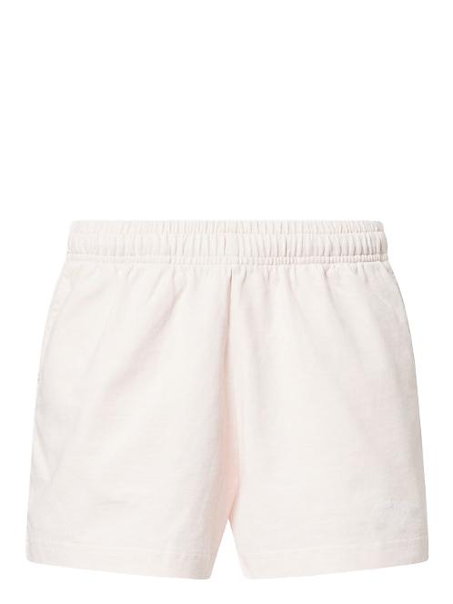 SPORTY & RICH Sporty & Rich International Disco Brand-Print Cotton Shorts